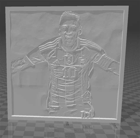 Stl File Litofania Messi Celebrating Goal Argentina National Team 🥅