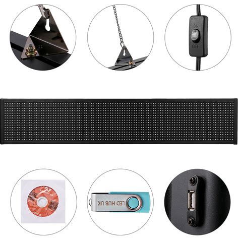 Vevor Wifi P Led Sign Full Color X Indoor High Resolution Programmable Led Scrolling