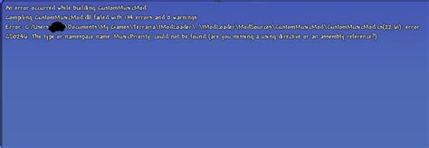 im trying to make a music mod but i keep getting this error whenever i