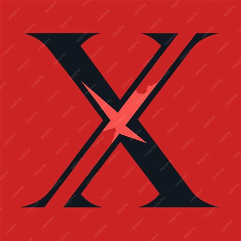 Letter X Line Art Logo Design Vector Art And Illustration Premium Ai