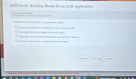 Skill Check Building Blocks For An Llm Studyx