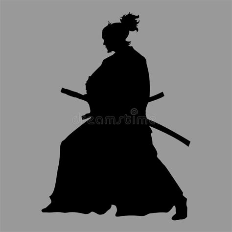 武士剪影 库存例证 插画 包括有 投反对票 艺术 聚会所 军事 日语 黑暗 战斗机 被照顾的 96124081