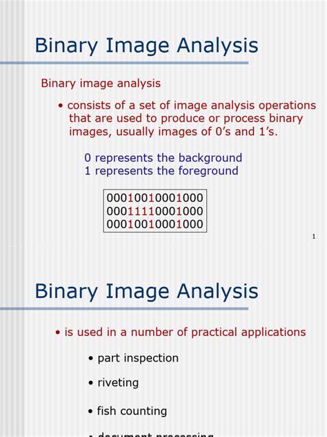 binary image analysis pdf applied mathematics algorithms