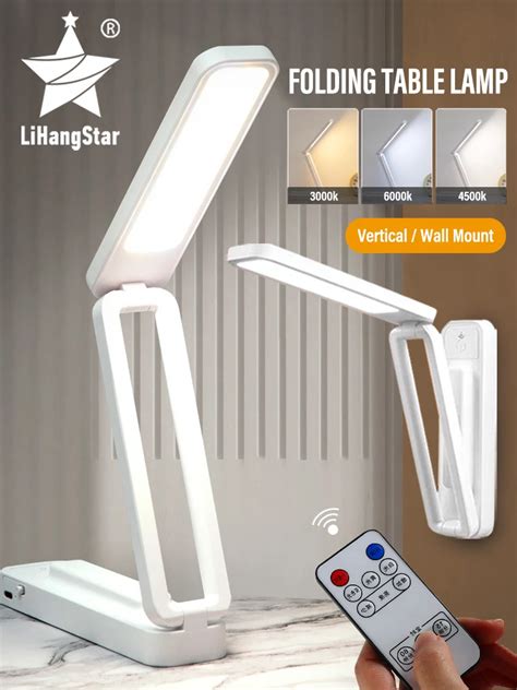 Led 독서 책상 램프 접이식 터치 원격 제어 밝기 조절 벽 램프 Usb 충전 사무실 연구 침대 옆 야간 조명 Aliexpress