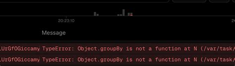 Typeerror Objectgroupby Is Not A Function Help Vercel Community