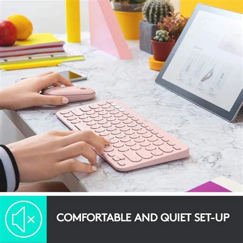 Logitech K380 Wireless Bluetooth Keyboard M350 Pebble Bluetooth Wireless Mouse At Rs 4000