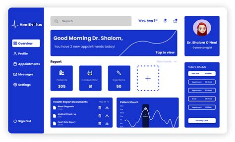 A MEDICAL DASHBOARD UI DESIGN On Behance