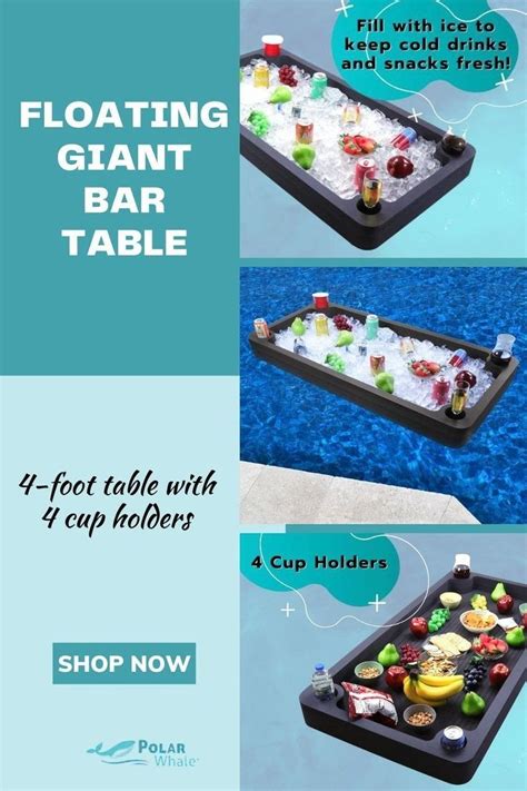 Floating Giant Buffet Table Bar Serving Tray Drink Pool Foam Beach Flo