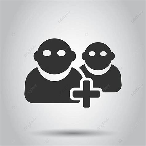 平面樣式用戶配置文件圖標與人和加上矢量插圖 向量 人矢量 象徵 轮廓向量圖案素材免費下載，png，eps和ai素材下載 Pngtree