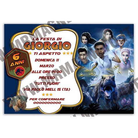 Inviti Festa Dinosauri