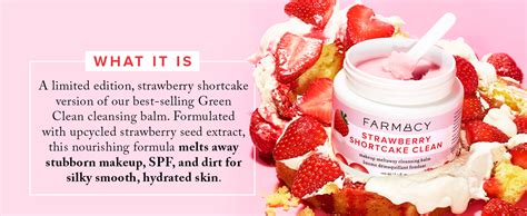 Farmacy Strawberry Shortcake Clean Makeup Remover Cleansing