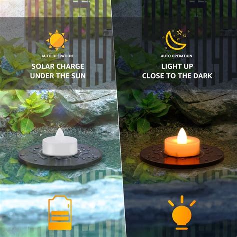 Lilin Led Mengambang Lilin Teh Mengambang Tanpa Api Palsu Yang Dioperasikan Dengan Baterai