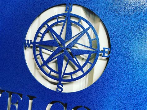 Personalized Welcome Metal Compass Sign American Aftermarkets Metalworks