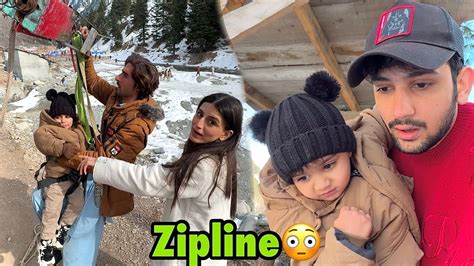 Basil Or Saba Ko Peheli Baar Zipline Ka Experience Karwa Diya😳 Basil