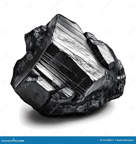 Graphite Allotrope Form Of The Element Carbon Isolated On White