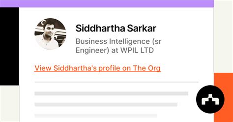 Siddhartha Sarkar Business Intelligence Sr Engineer At Wpil Ltd