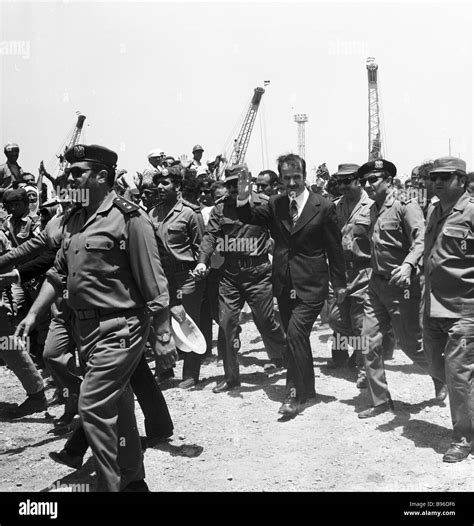 Syrian President Bashar Al Assad 3rd Right In Casual Clothes Stock