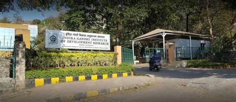 Indira Gandhi Institute Of Development Research Igidr Mumbai Admissions 2024 25