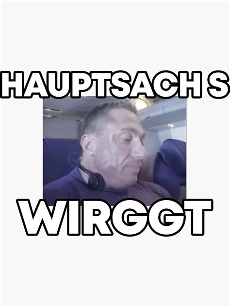 Markus Rühl Meme Hauptsache Es Wirkt Sticker For Sale By Bodyimprove