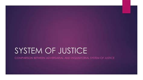 Slide Of System Of Justice Pdf