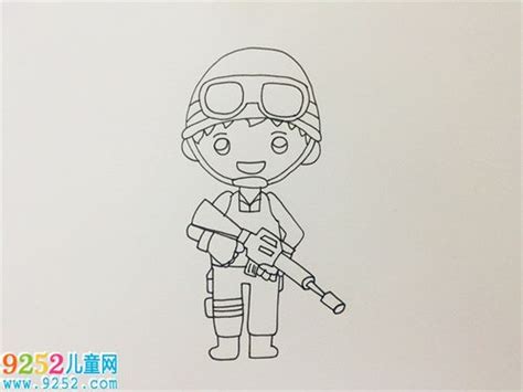 部队幼儿简笔画 简笔画图片大全 普车都