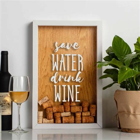 Рамка Копилка Save Water Drink Wine для Пробок — в Категории Оригинальные Подарки на Bigl Ua