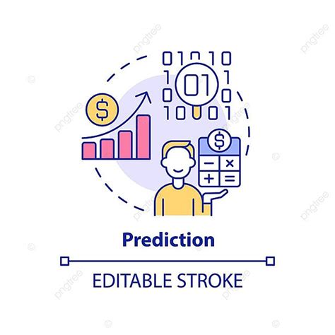 Prediction Concept Icon Technique Computer Art Vector Technique