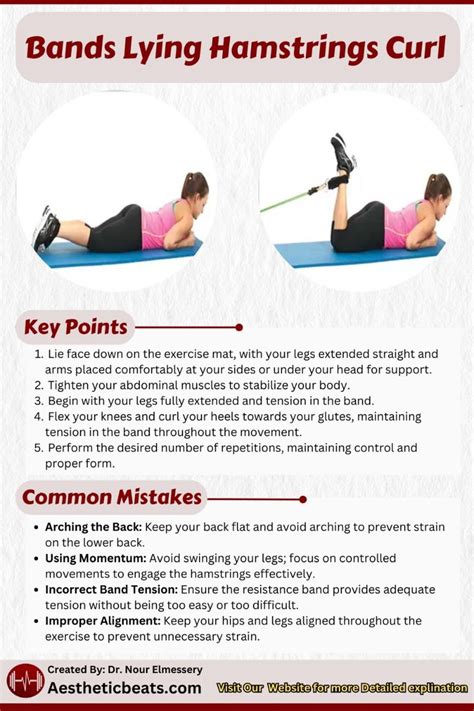 Bands Lying Hamstrings Curl Legs Exercise Di