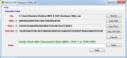 How To Verify MD SHA And SHA Checksum On Windows