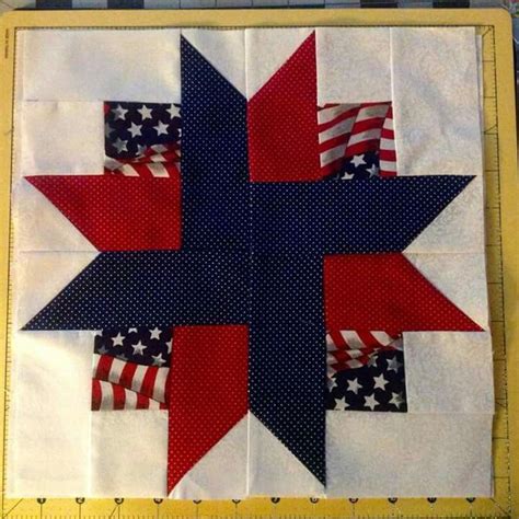 Patriotic Quilt Block By Dawn Spruill