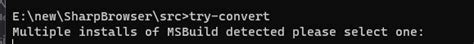 Multiple Installs Of Msbuild Detected Please Select One · Issue 448