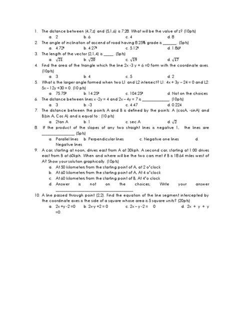 Analytic Problem Set Pdf