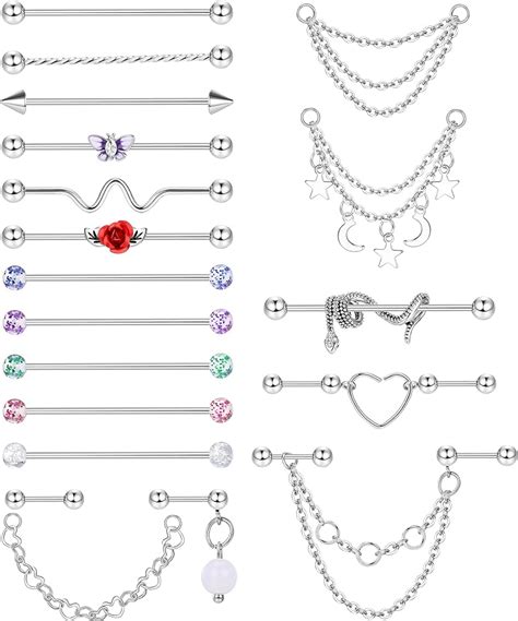Cute Industrial Piercing Bars