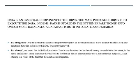 PPT COMPONENTS OF DBMS PowerPoint Presentation Free Download ID