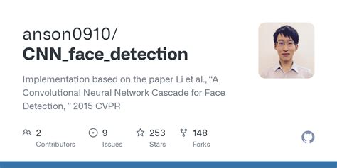 Github Anson0910cnnfacedetection Implementation Based On The Paper Li Et Al A