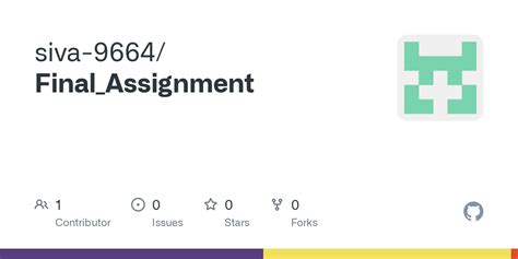 Github Siva Final Assignment