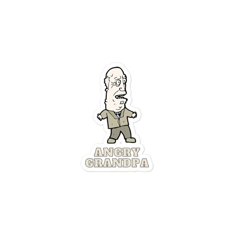 Angry Grandpa Ver19 Bubble Free Stickers Angrygrandpa
