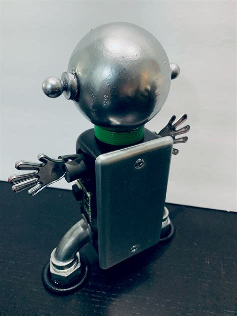Konrad Assemblage Art Robot Made From Found Objects Etsy