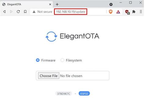 Esp32 Ota Updates Using Asyncelegantota Library And Arduino Ide