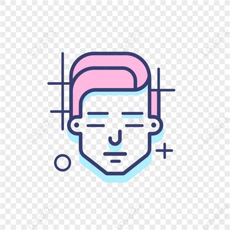 선형 스타일 스타일의 머리에 남자 벡터스케치욱스 Png 일러스트 무료 다운로드 Lovepik