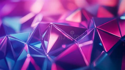 Colorful Geometric Patterns Reflecting Light In A Modern Art Installation Generative Ai Stock