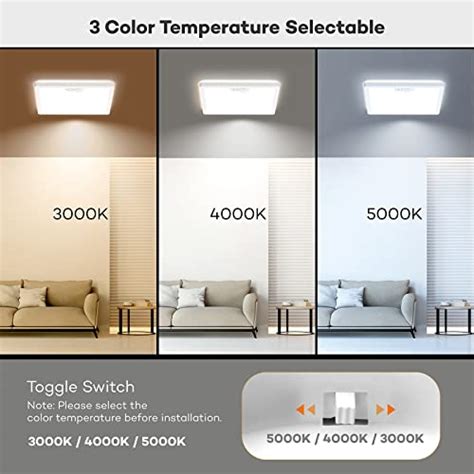 Blnan 18w Led Motion Sensor Ceiling Light Indoor 3cct Bathroom Lighting Sensor Ceiling Lamp