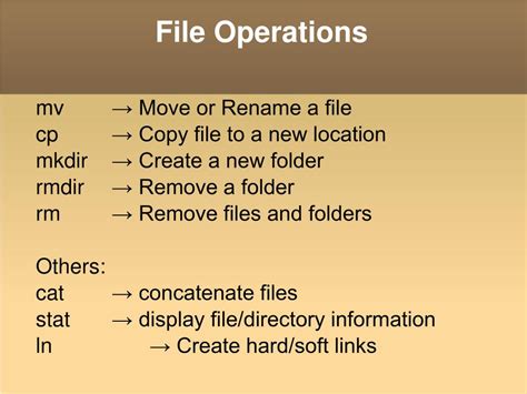 Ppt Unix Files And Operations Powerpoint Presentation Free Download