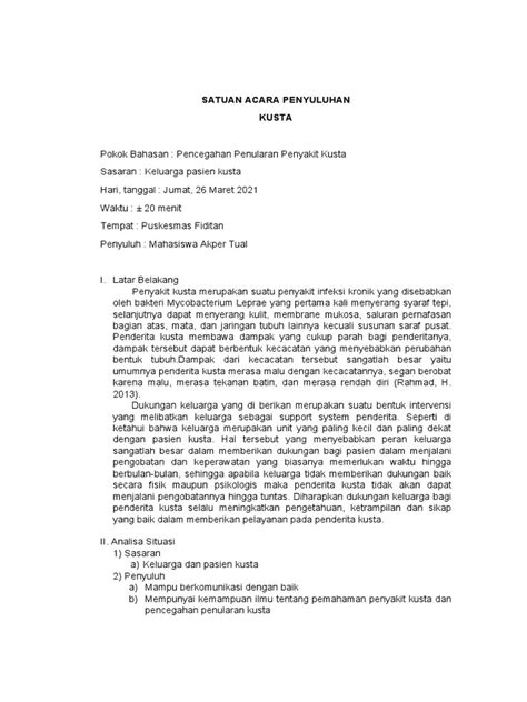 Satuan Acara Penyuluhan Pdf