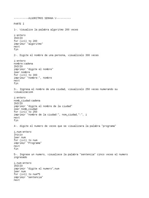 Algoritmos Pdf Science Enseñanza De Matemática