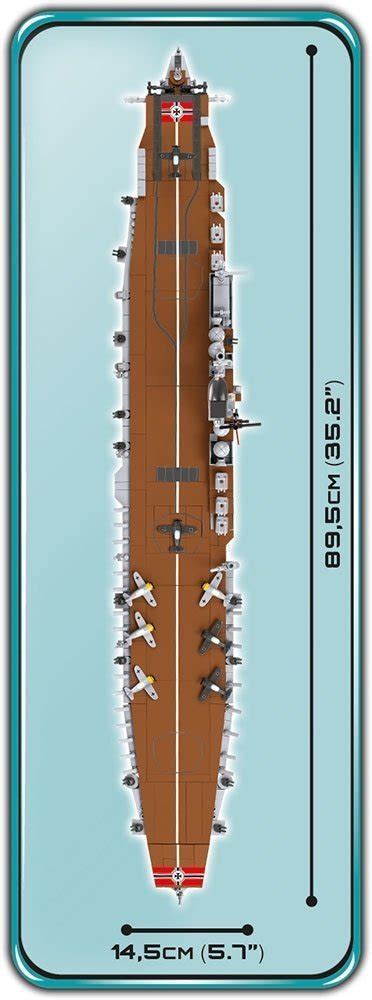 Cobi Graf Zeppelin Carrier Set 4826 War Bricks Usa