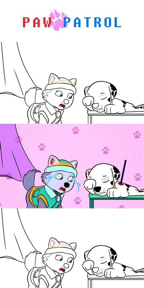 Marshall And Everest Paw Patrol Movie Saddest Songs Drawing Videos