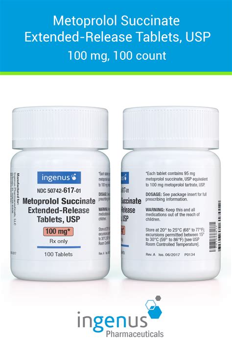 Metoprolol Succinate Extended Release Tablets Usp Ingenus