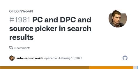 Pc And Dpc And Source Picker In Search Results · Issue 1981 · Ohdsiwebapi · Github