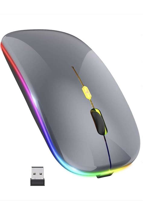 Osqar Metalik Gri Kablosuz Fare Wireless Mouse 4 Tuşlu Renk Sessiz